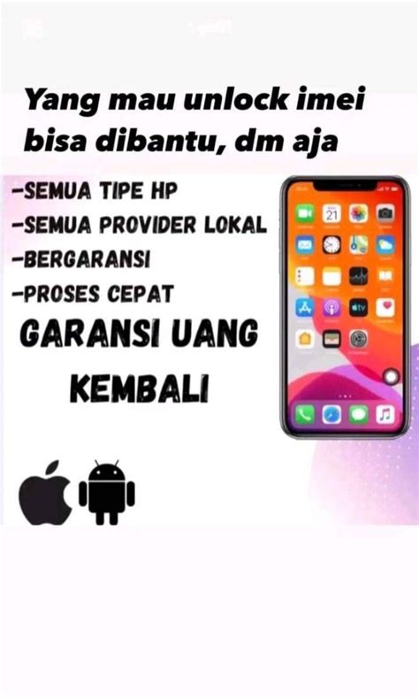 UNLOCK IMEI IPHONE ANDROID PROSES KILAT Telepon Seluler Tablet Lainnya Di Carousell