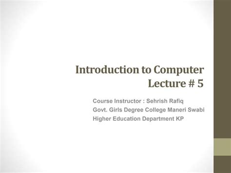 4 Input And Output Devices Pdf