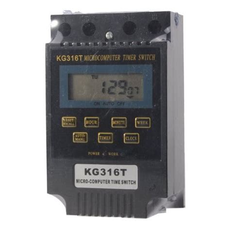 Buy KG T Microcomputer Time Controller Timer Switch Black AC DC V Online At Low Prices