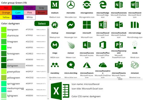 PowerApps SVG Icon Gallery With CSS Color Name Selector 2 Jukka Niiranen Blog