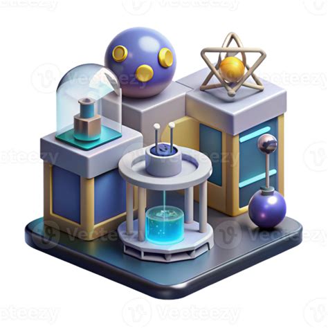 Vibrant Vintage Quantum Computing Research Laboratory Illustration