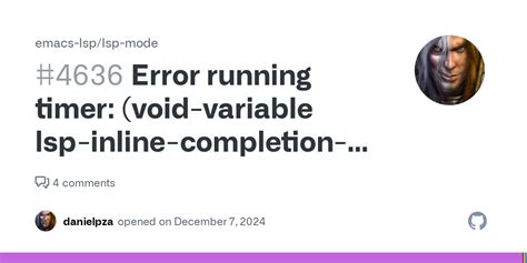 Error Running Timer Void Variable Lsp Inline Completion Enable