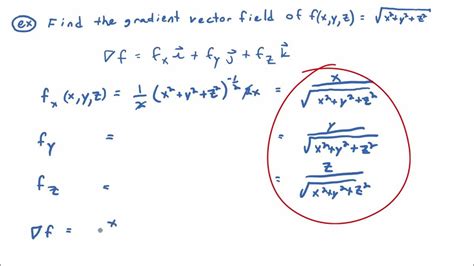 Video 1615 Find The Gradient Vector Field Of A Scalar Function Youtube