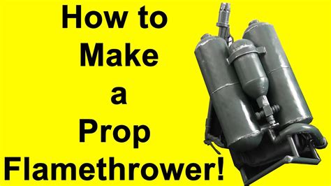 How to Make a Flamethrower (DIY) - YouTube