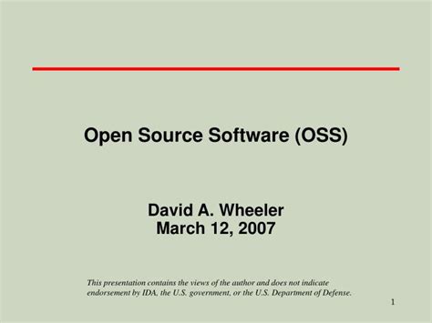 Ppt Open Source Software Oss Powerpoint Presentation Free Download