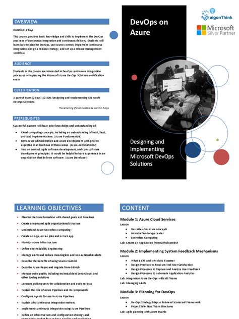 Devops On Azure Designing And Implementing Microsoft Devops Solutions Pdf Microsoft Azure