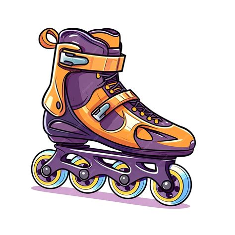Premium Photo Modern Inline Skates Land Vehicle Cartoon Square Illustration