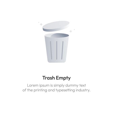 Premium Vector Vector Illustration Of Trash Is Empty Empty State For Android App And Web Ui