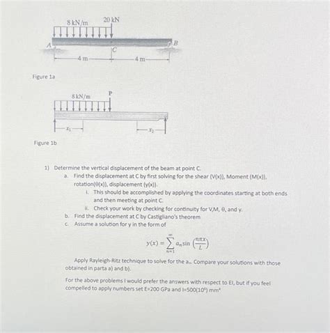 solved figure 1a figure 1b 1 determine the vertical