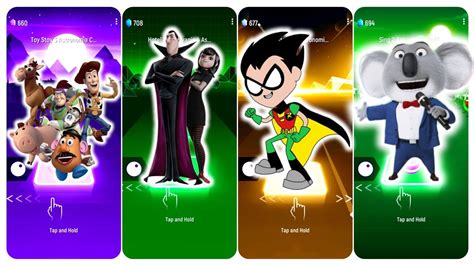 Toy Stoy 3 🆚️ Hotel Transylvania 4 🆚️ Teen Titan Go 🆚️ Sing 2 Tiles