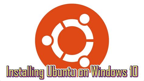 Installing Ubuntu On Windows YouTube