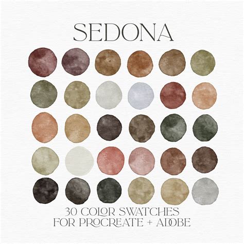 Boho Color Palette For Procreate Desert Color Palette Procreate Swatches Photoshop Color