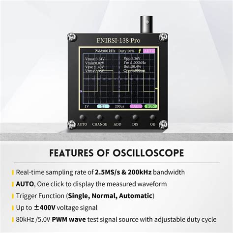 Fnirsi 138 Pro Oscilloscope 24 Tft Handheld Digital Oscilloscope