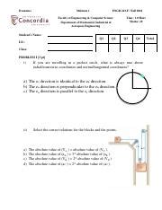 Midterm Pdf Dynamics Midterm ENGR F Fall Faculty Of Engineering Computer