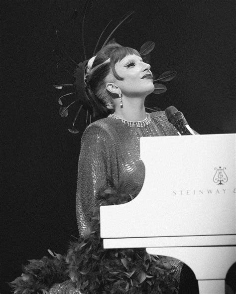 Lady Gagas Black And White Feather Mohawk Look The Details
