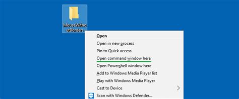 remove open powershell window here from right click menu in windows 10