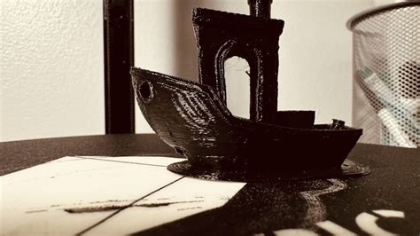 Outlines On 3d Benchy Print See The Diagonals Near The Front Of The Ship And The Faint V On The