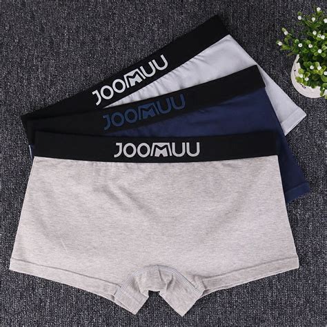 편안한 코튼 단색 와이드 브림 스포츠 복서 브리프 잘 생긴 T 유니섹스 팬티 심플 트렌드 속옷 여성용 팬티 AliExpress