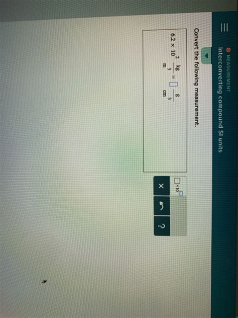 Solved O Measurement Interconverting Compound Si Units