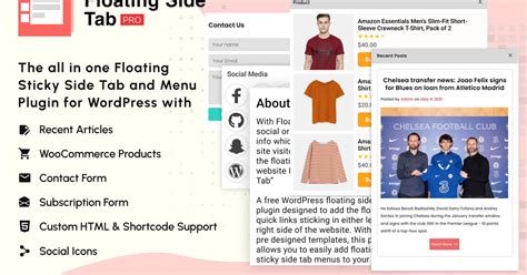 Floating Side Tab Pro Wp Plugins Ft Floating And Plugin Envato