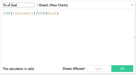 How To Make Pace Charts In Tableau