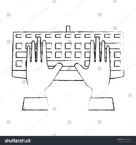 Keyboard Hardware Computer Stock Vector Royalty Free 702534334 Shutterstock