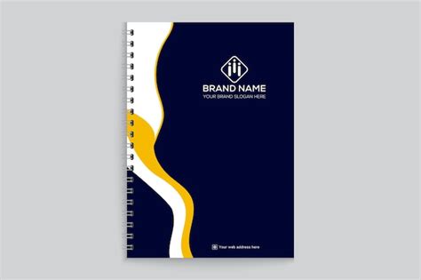 Premium Vector Elegant Notebook Cover Design