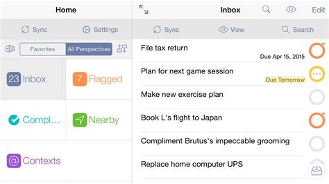 Omnifocus 2 For Ios User Manual Welcome To Omnifocus