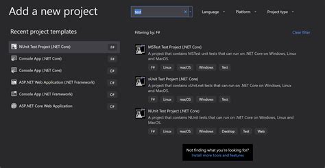 C Why Am I Not Able To Create Unit Test In My Visual Studio ASP NET MVC Solution Stack
