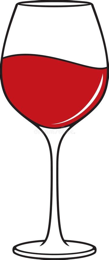 Glass Of Wine Black And White Stock Vector Illustration Of Dinner