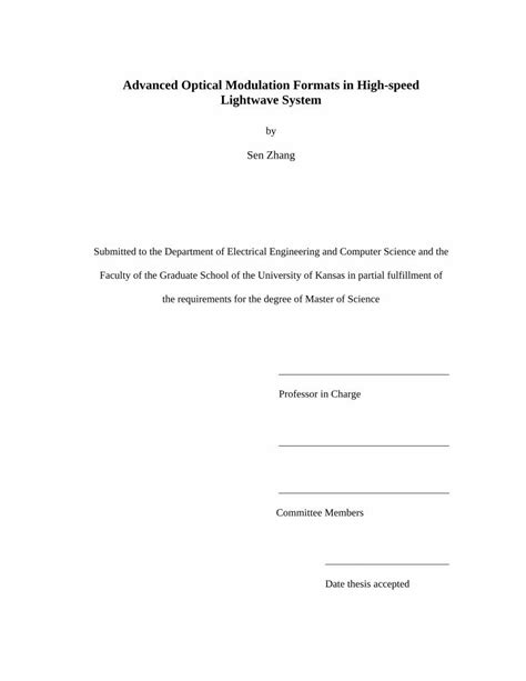 Pdf Advanced Optical Modulation Formats In High Speed · Pdf Fileadvanced Optical