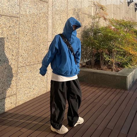 그레일즈 지오메트리 후드티 블루 1 후루츠패밀리