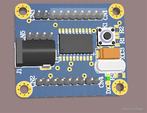 基于stc12c2052ad单片机最小系统硬件评估板（原理图pcb）工程文件，ad09设计的工程文件基于stc12c2052 Csdn