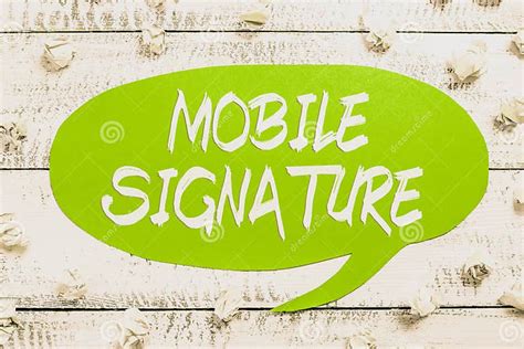 Writing Displaying Text Mobile Signature Conceptual Photo Methodology