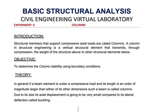 column analysis introduction · issue 120 · virtual labs archive basic