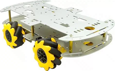 Mecanum Wheel Omni Directional Robot Car Chassis Kit With 4pcs Tt Motor Double Layer وصلة