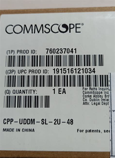 Patch panel cat e port Commscope part mới CPP UDDM SL U