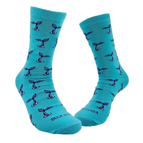 Dolphin Tails Pattern Socks From The Sock Panda Adult Medium Womens