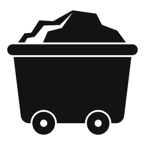 Premium Vector Mining Cart Carrying Stones For Coal Industry