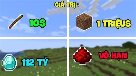 10 Vật Phẩm Items TỶ ĐÔ Trong Minecraft Khối Vàng Giá 117 Tỷ Đô La Youtube