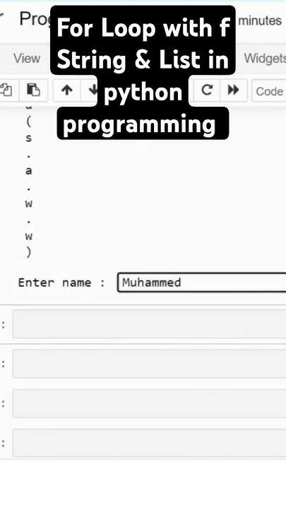 For Loop F String And List In Python Programming Python Ai Youtube