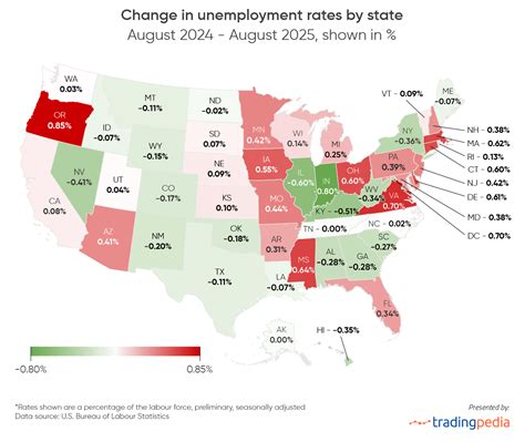 Revealed The Us States With The Highest And Lowest Unemployment