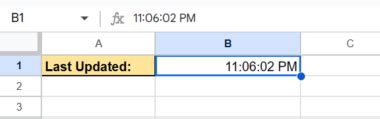 How To Insert A Static Timestamp In Google Sheets Sheetaki