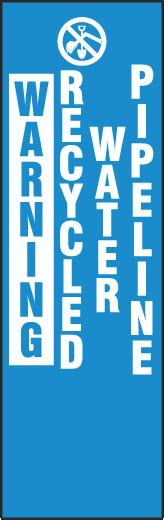 Custom Warning Recycled Water Pipeline Bullet Marker Pipemarker