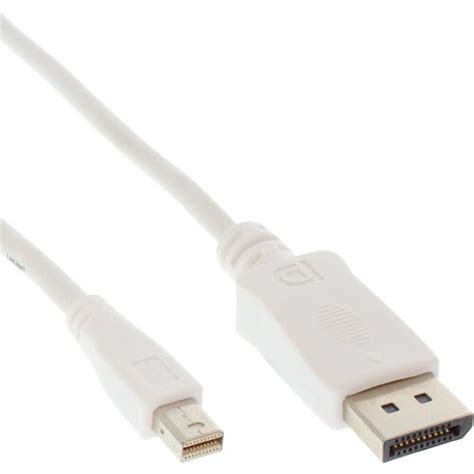 InLine Mini DisplayPort OUT Naar DisplayPort IN Kabel Wit M