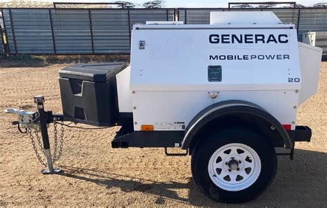 20 Kw Generac Generac Mlg20 Trailer Mounted Diesel Generator 2015 For Sale Surplus Record