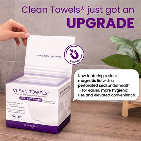 Clean Towels Healthy Aging Subscription Clean Skin Club