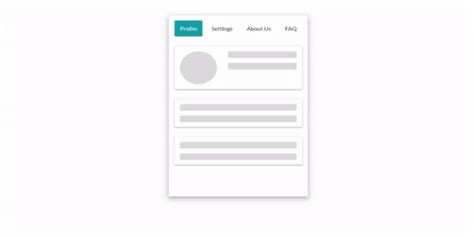 TABS NAVIGATION UI