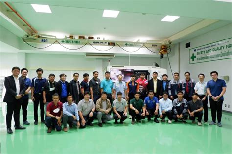 Simtec ร่วมเปิดการฝึกอบรมหลักสูตร เทคโนโลยีการตัดแต่งขึ้นรูปโลหะ Simtec สถาบันเทคโนโลยีการ