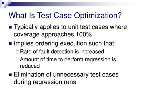 Ppt Algorithms For Optimizing Test Cases Powerpoint Presentation